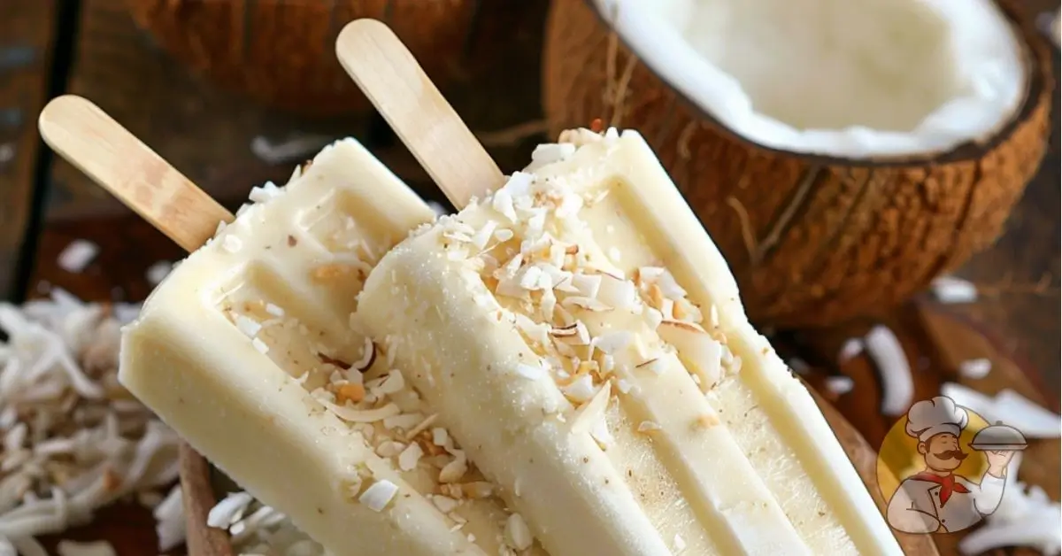 Paletas de Coco Cremosas Paletas de coco caseras